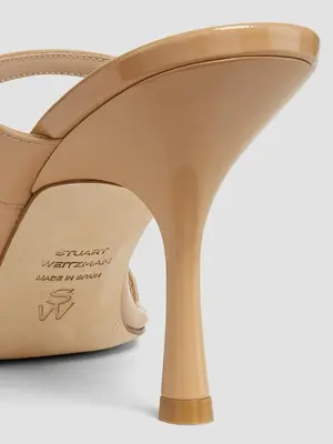 STUART WEITZMAN Nudist 85mm Slide Sandals - Adobe