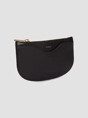 Vince Demma Half Moon Leather Card Case