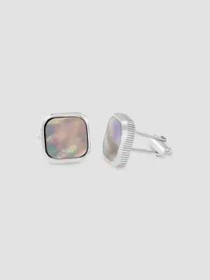 Saks Fifth Avenue Collection Mother-of-pearl Cufflinks - Sterling Silver