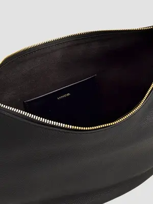 Vince Eris Small Pebble Leather Hobo Bag