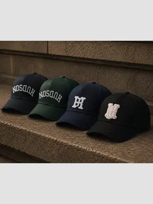 Hudson Jeans Embroidered Reverse Logo Baseball Cap - Forest