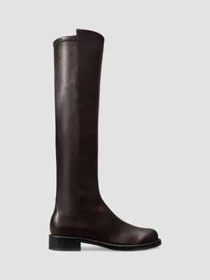 STUART WEITZMAN 5050 Gisele 30mm Leather Knee-high Boots - Midnight Espresso