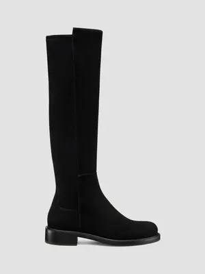 STUART WEITZMAN 5050 Gisele 30mm Suede Boots Black