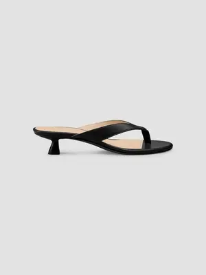 STUART WEITZMAN Rio Sleek 35mm Leather Sandals - Black