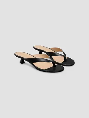 STUART WEITZMAN Rio Sleek 35mm Leather Sandals - Black