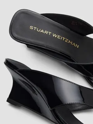 STUART WEITZMAN Vinnie 50mm Leather Sandals - Black