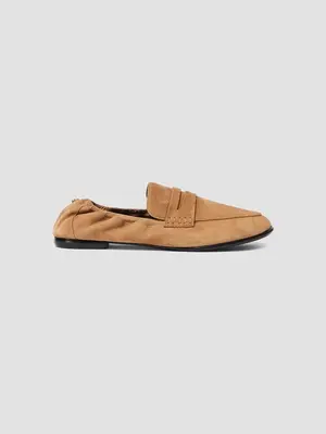 Simkhai Danna Suede Loafers - Light Camel