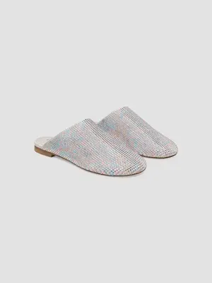 STUART WEITZMAN Talia Shine Mules - Perla