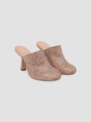 STUART WEITZMAN Talia Shine 85mm Mules