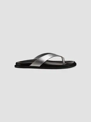 STUART WEITZMAN Marykate Thong Sandals - Silver