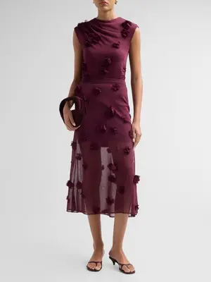Simkhai Tessa Floral Appliqué Top