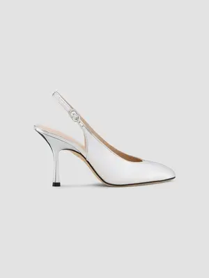 STUART WEITZMAN Madison 85mm Slingback Stiletto Pumps - Silver
