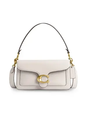 COACH Tabby Leather Shoulder Bag - White
