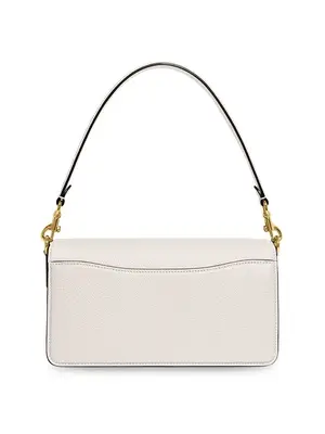 COACH Tabby Leather Shoulder Bag - White