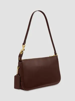 COACH Plaza Leather Shoulder Bag - Maple