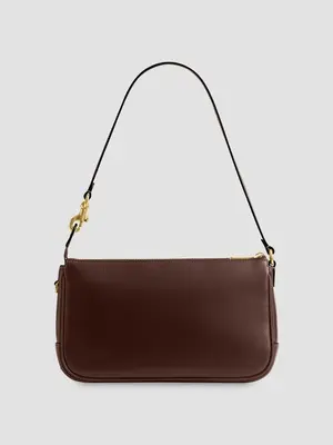 COACH Plaza Leather Shoulder Bag - Maple