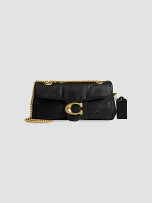 COACH Tabby 20 Quilted Leather Shoulder Bag - Black