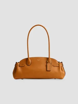 COACH Soft Empire 34 Leather Carryall Saffron