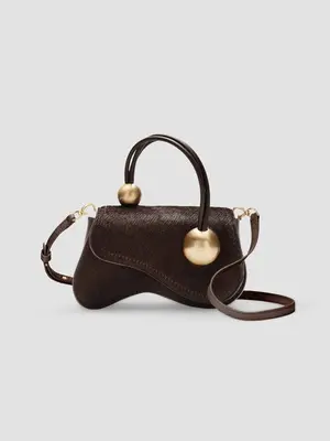 Cult Gaia Kazia Nano Crossbody Bag - Dark Java