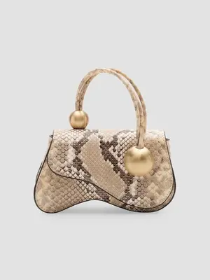 Cult Gaia Kazia Nano Crossbody Bag - Faded Python