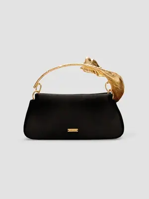 Cult Gaia Calla Satin Handle Bag - Black