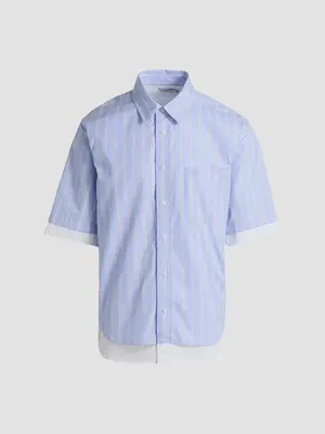 Simkhai Steven Double-layer Shirt - Bluebell Stripe