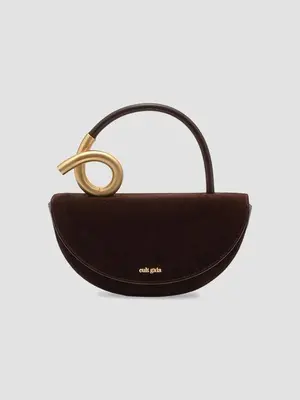 Cult Gaia Azariah Suede Top Handle Bag