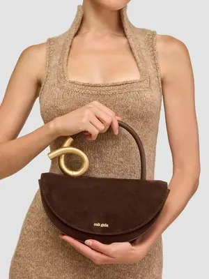 Cult Gaia Azariah Suede Top Handle Bag