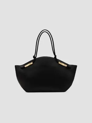 Cult Gaia Solay Xl Leather Tote Bag - Black