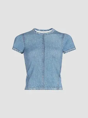 Rag & Bone Rb Miramar Denim-print T-shirt - Minetta