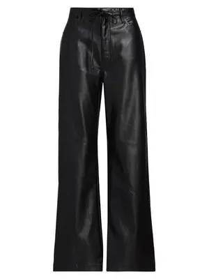 Rag & Bone Phoebe Faux-leather Drawcord Pants