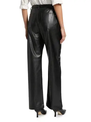 Rag & Bone Phoebe Faux-leather Drawcord Pants