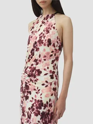 Simkhai Cerin Floral Halter Maxi Dress