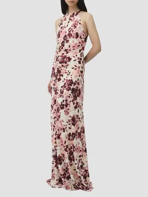 Simkhai Cerin Floral Halter Maxi Dress
