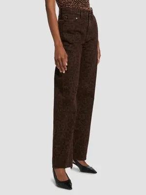 Rag & Bone Shea -print Relaxed-fit Straight Jeans