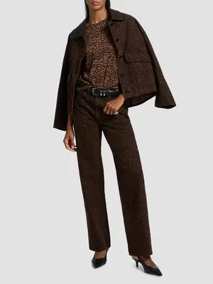 Rag & Bone Shea -print Relaxed-fit Straight Jeans