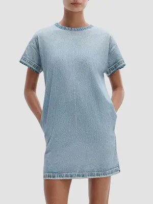 Rag & Bone Rb Miramar Kelly Jersey T-shirt Minidress