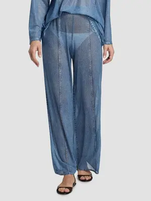 Rag & Bone Rb Miramar Mesh Wide Leg Pant