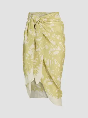Rag & Bone Sally Abstract-print Modal-cashmere Sarong - Endive