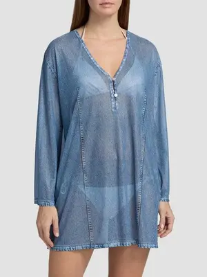 Rag & Bone Rb Miramar Mesh Cover-up Dress