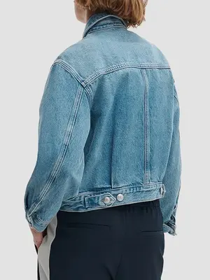 Rag & Bone Marie Denim Trucker Jacket - Everglade