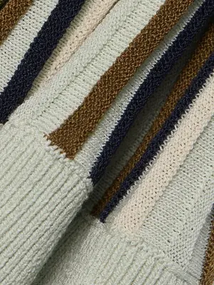 Rag & Bone Victoria Striped Rib-knit Top - Blue Multi