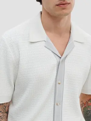 Rag & Bone Harvey Knit Camp Shirt