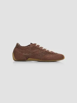 Rag & Bone Retro Runner Ultra Slim Sneakers - Java Raffia