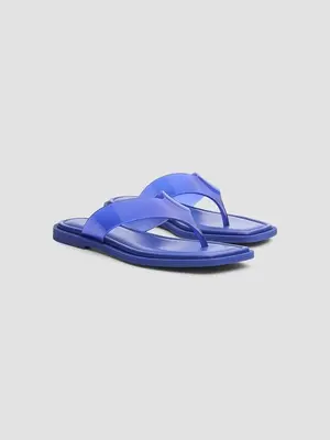 Rag & Bone Gracie Jelly Thong Sandals - Deep Blue