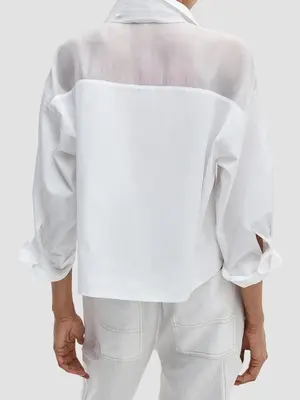 Rag & Bone Elly Cotton Button-front Shirt - White