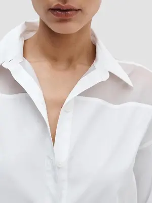 Rag & Bone Elly Cotton Button-front Shirt - White