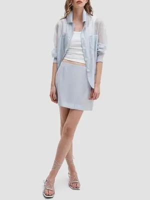 Rag & Bone Piper Organza A-line Miniskirt