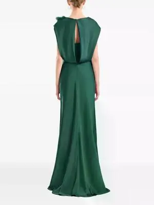 GEMY MAALOUF Draped Brooch-embellished Dress