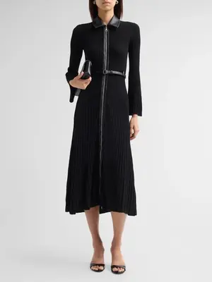 Simkhai Ismelle Pleated Midi Dress